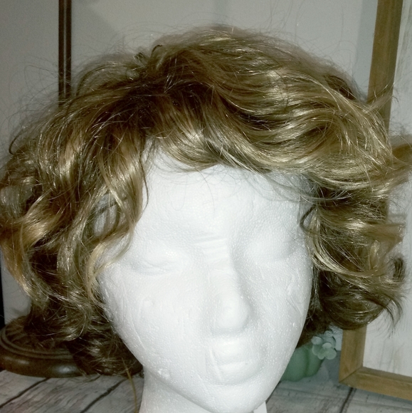 Gabor | Hair | Talia Brown Blonde Ombre Curly Layered Bob Wig Real Hair ...